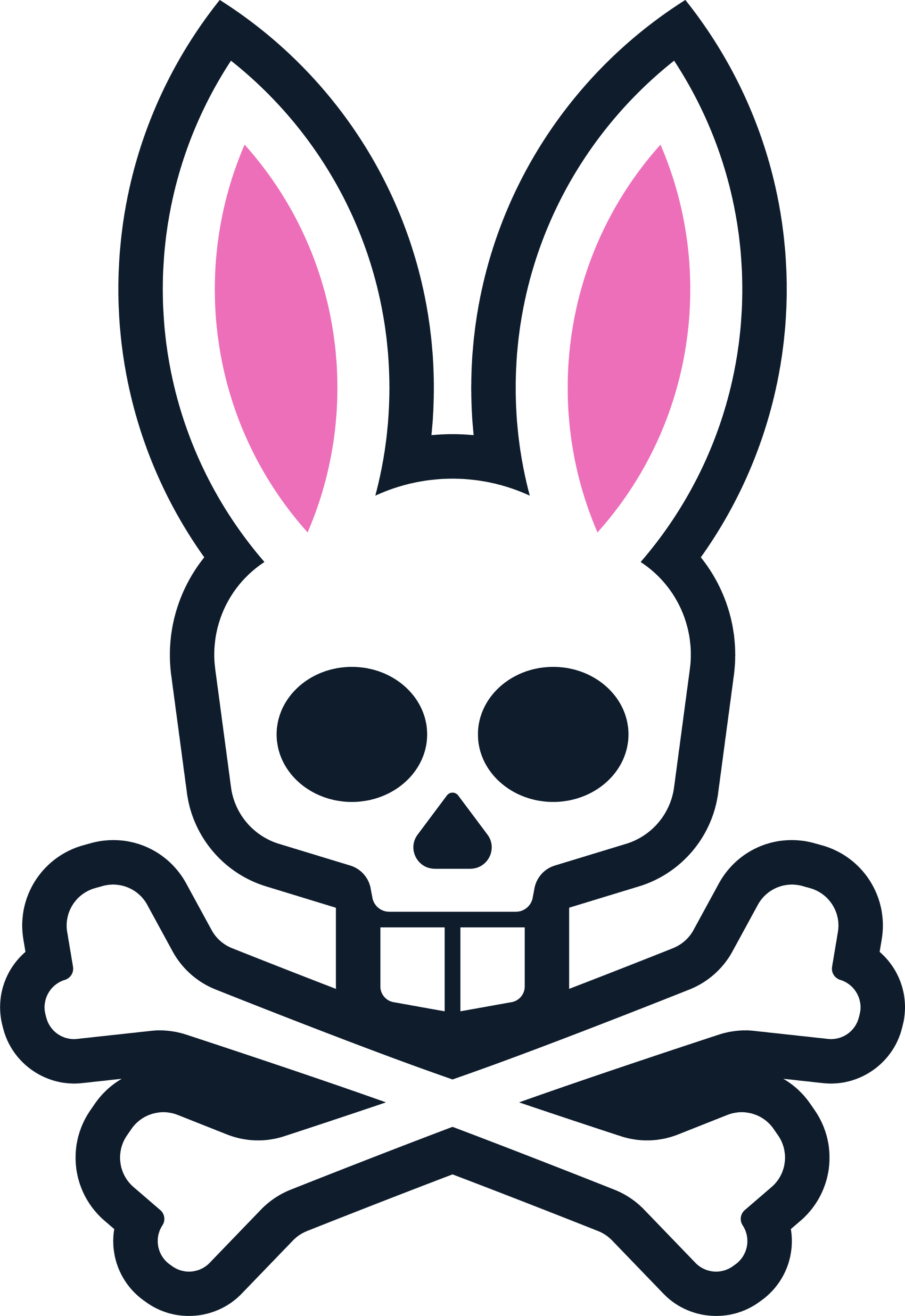 Mens Blue Archie Melange Color Block Sweatshirt | Psycho Bunny